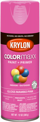 COLORmaxx Spray Paint + Primer, Gloss Mambo Pink, 12-oz. - True Value ...