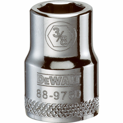 SAE Socket, Shallow, 6-Point, 3/8 In., 3/8 In. Drive - True Value Hardware