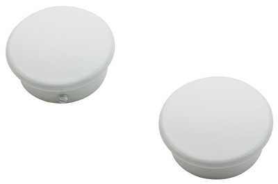 Closet Pole End Cap, White - True Value Hardware