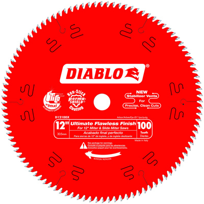 Ultimate Polished Finish Circular Saw Blade, 100-Tooth x 12-In. - True ...