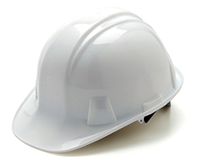 Hard Hat, Cap Style, Pin Lock, White - True Value Hardware