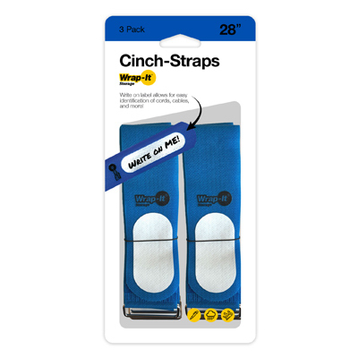 Cinch-Strap Storage Straps, Blue, 28-In., 5-Pk. - True Value Hardware