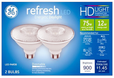 LED Light Bulbs, Daylight, Par 30, Short Neck, Diffused, 12 Watt ...