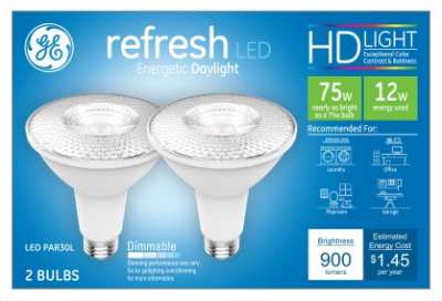LED Light Bulbs, Daylight, Par 30, Long Neck, Diffused, 12 Watt, Medium ...