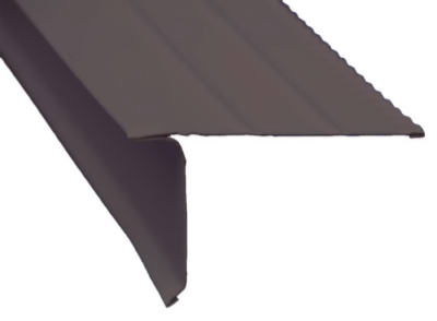 Roof Drip Edge, Brown Aluminum, 10-Ft. - True Value Hardware