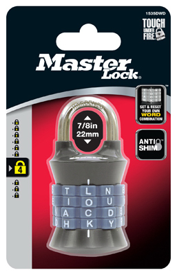 Combination Padlock, Vertical Password, Assorted Colors - True Value ...