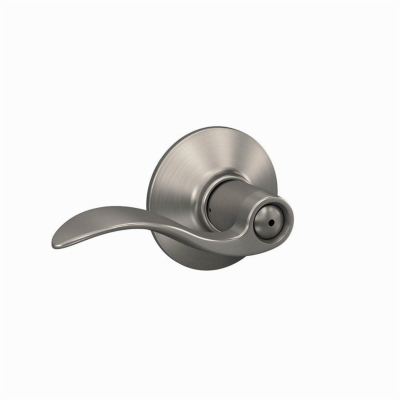 Satin Nickel Accent Privacy Lever Lockset - True Value Hardware