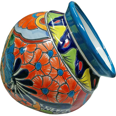 Ceramic Planter, Cuban, Hand-Painted, Double-Fired, 8-In. - True Value ...