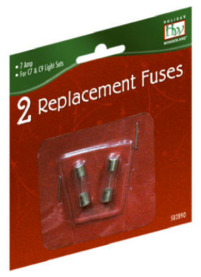 Replacement Fuse, For Old Christmas C7 & C9 Light Set, 7-Amp, 2-Pk ...