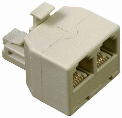 Duplex Modular Jack, Ivory - True Value Hardware