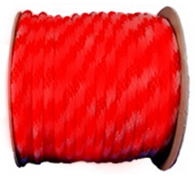 Polypropylene Rope, Solid Braid, Red, 5/8 In. x 200 Ft. - True Value ...