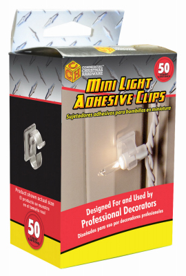 Mini Light Adhesive Clips, 50-Ct. - True Value Hardware