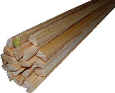 Solid Pine Moulding, Base Shoe, 1/2 x 3/4 In. x 8 Ft. - True Value Hardware