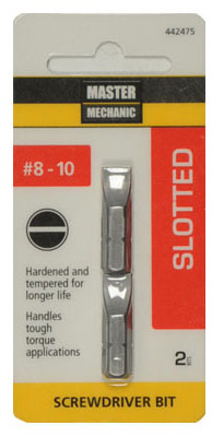 #8 Slotted Insert Bit Tip, 1-In., 2-Pk. - True Value Hardware