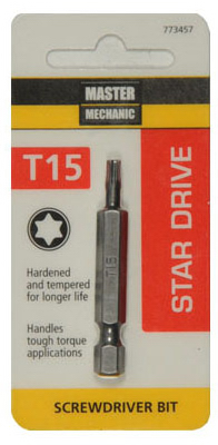 Torx 15 Screwdriver Bit, 2 In. - True Value Hardware