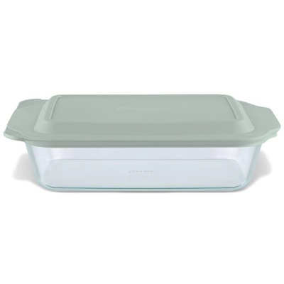 Baking Dish, Sage Lid, 7 x 11-In. - True Value Hardware