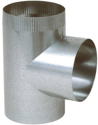 Straight Branch Tee, Galvanized, 26 Gauge, 3 x 3 x 3 In. - True Value ...