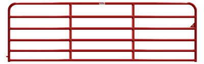 Heavy Duty Gate, Red, 6 Rails, 16 Ft. - True Value Hardware
