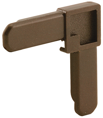 Window Frame Corner, Plastic Square Cut, Bronze, 3/4 x 1/4 In., 100-Pk ...