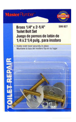2-Pack Brass Toilet Bolts - True Value Hardware