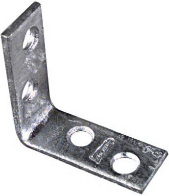 Galvanized Corner Brace, 1-1/2 x 5/8 In., 4-Pk. - True Value Hardware