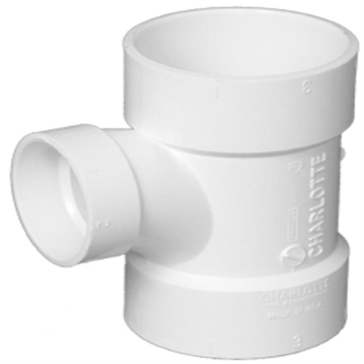 Schedule 40 DWV Reducing Sanitary Tee, PVC, 3 x 1-1/2 In. - True Value ...