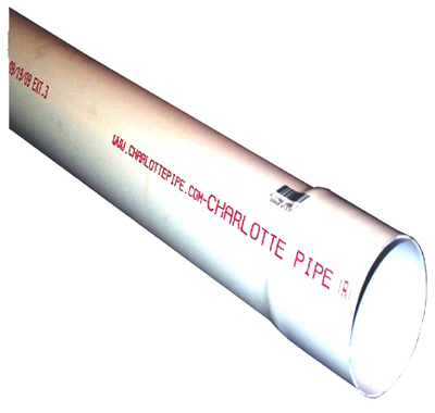 PVC Sewer & Drain Pipe, 3 In. x 10 Ft. - True Value Hardware