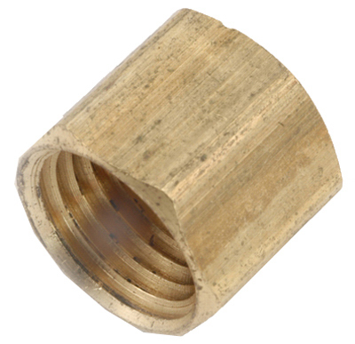 Brass Threaded Cap, Lead Free, 3/8 In. - True Value Hardware