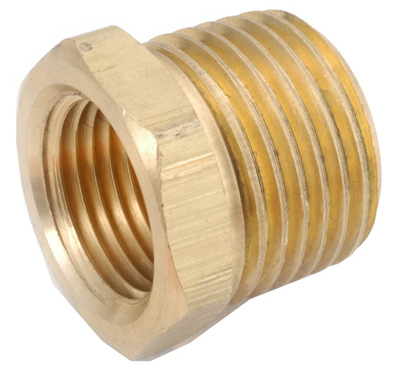Brass Threaded Hex Bushing, Lead Free, 3/4 Male x 1/8 In. Female Pipe ...