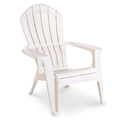 RealComfort Adirondack Chair Ergonomic White