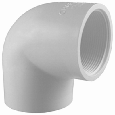 Schedule 40 PVC Pressure Pipe Ell, 90-Degree, 1/2 x 3/4 In. - True ...