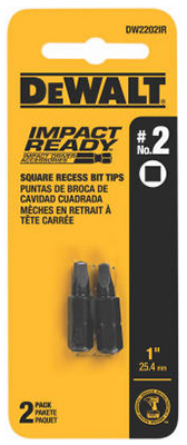 Recess Bit Tip, #2 Square, 1 In., 2-Pk. - True Value Hardware