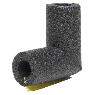 Elbow Pipe Insulation, Polyethylene Foam, Gray, For 1/2 In. Copper Pipe ...