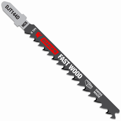 T-Shank Jigsaw Blade, High Carbon Steel, 6 TPI, Reversed Tooth, 4-In ...