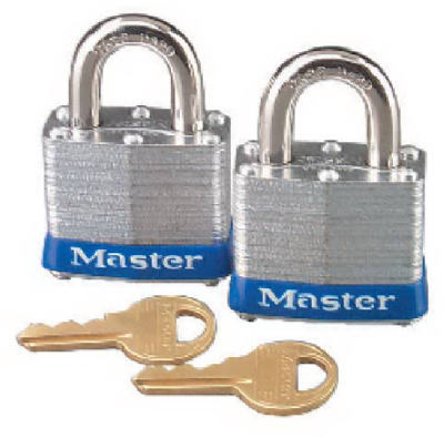 Keyed-Alike Padlocks, 1.5-In., Laminated, 2-Pk. - True Value Hardware
