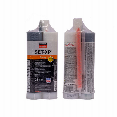 SET-3G High-Strength Epoxy Tie Adhesive w/ Nozzle and Extension, 22 oz ...