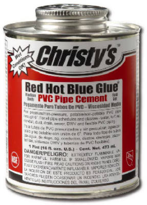 Red Hot Blue Glue PVC Pipe Cement, Low VOC, 4-oz. - True Value Hardware