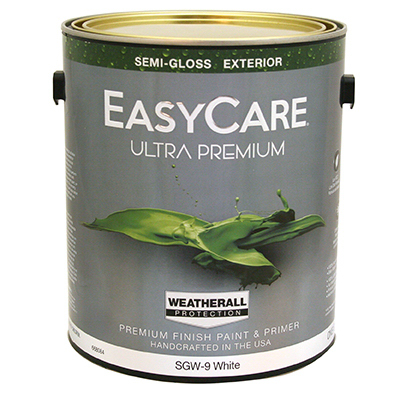 Ultra Premium WeatherAll Exterior Latex House Paint, Semi-Gloss White ...