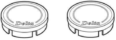 Faucet Handle Hot & Cold Button Inserts, Chrome - True Value Hardware