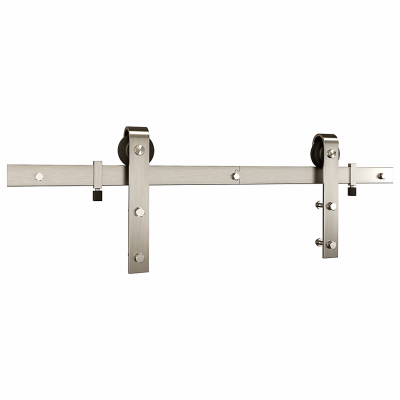 Interior Sliding Door Hardware Kit, 2-Pc. Track, Satin Nickel - True ...