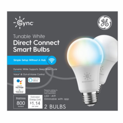 Cync Smart LED Light Bulb, Dimmable, Tunable Soft White Color Supports ...
