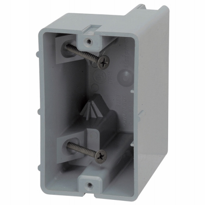 1 Gang Electric Device Box, PVC - True Value Hardware