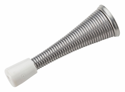 Spring Door Stop, Satin Chrome - True Value Hardware