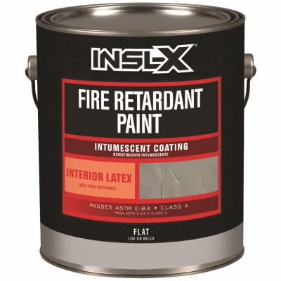 Fire Retardant Latex Paint, Intumescent Coating, White Flat, Gallon ...