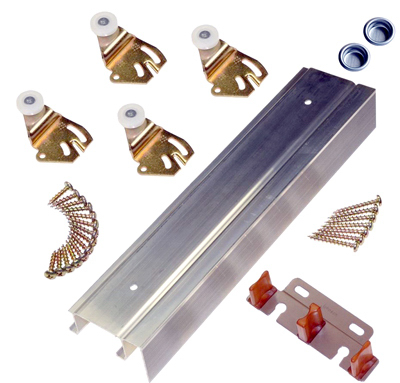 2 Door Bypass Track Hardware, Aluminum, 72 In. - True Value Hardware