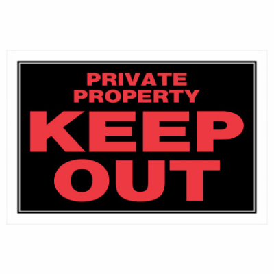 Private Property Keep Out Sign, 8 x 12-In. - True Value Hardware