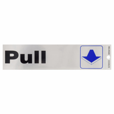 Adhesive Pull Sign, 2 x 8-In. - True Value Hardware