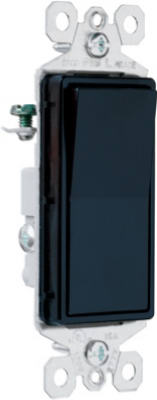 Pass & Seymour Decor 3-Way Light Switch, 15A, Black - True Value Hardware