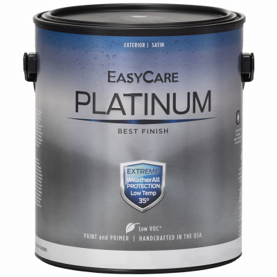Platinum WeatherAll Exterior House Paint & Primer, Jamestown Red Satin ...