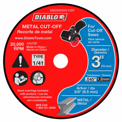Metal Cut Off Discs, 3-In., 5-Pk. - True Value Hardware